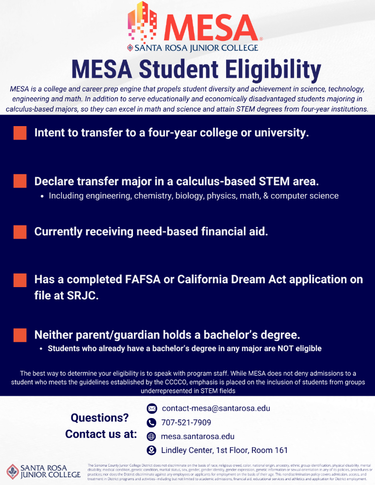 MESA Eligibility | MESA